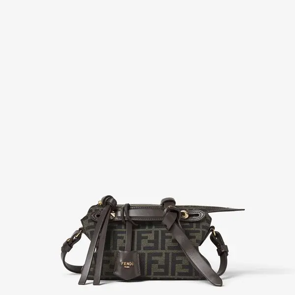 Fendi Ff Zucca Jacquard And Leather Mini Bag